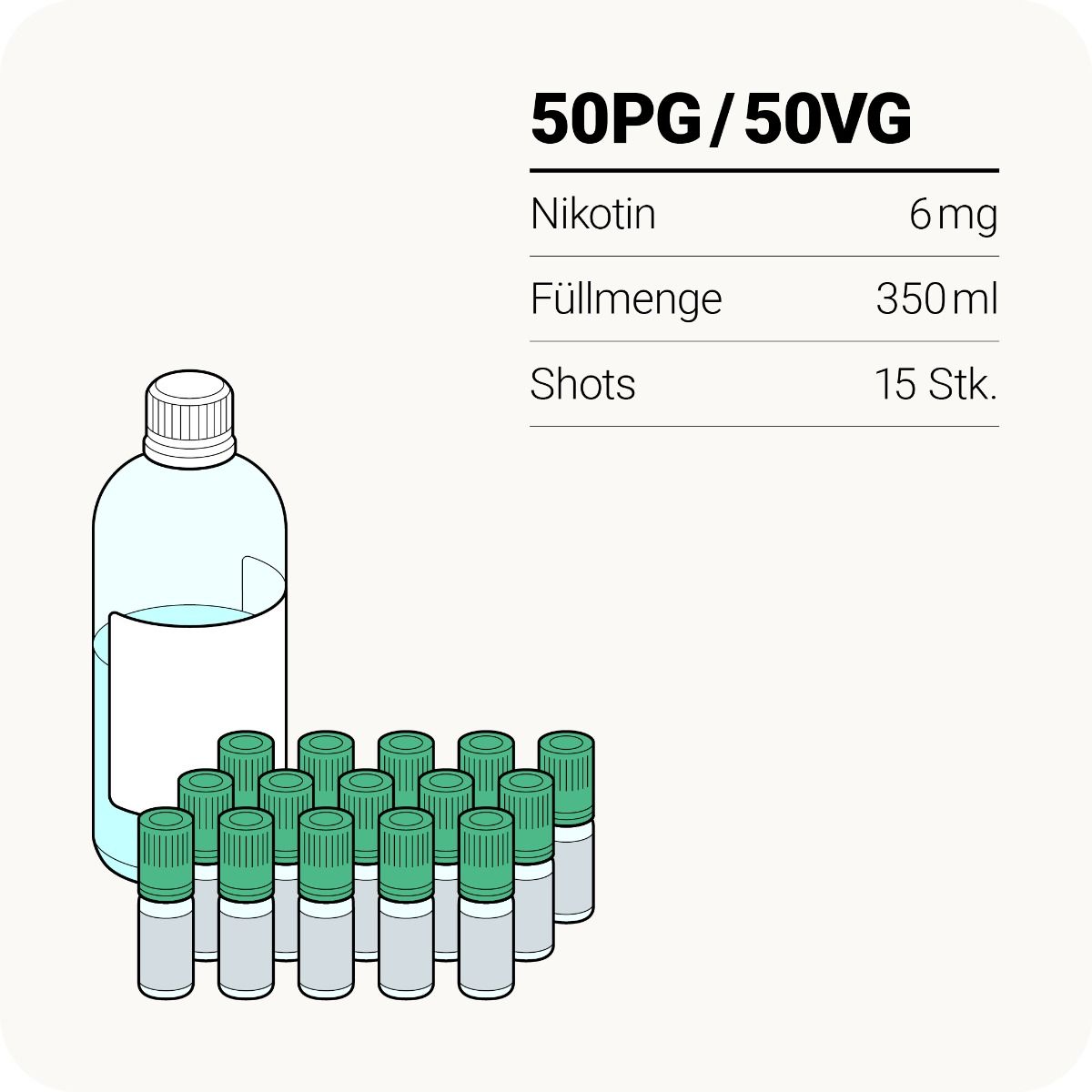 Liquid Station Nikotin Base (50% VG, 50% PG) 500 ml - E-Zigaretten, Liquids und Zubehör